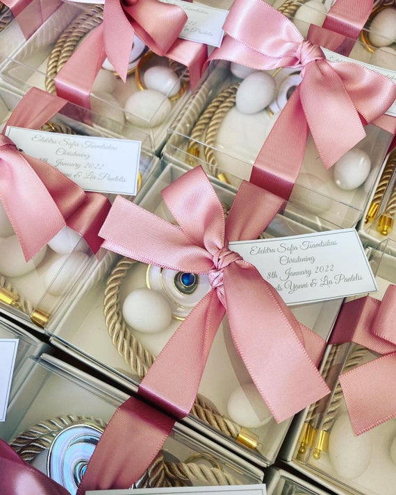 Mati Keyrings greek Baptism Christening | Etsy