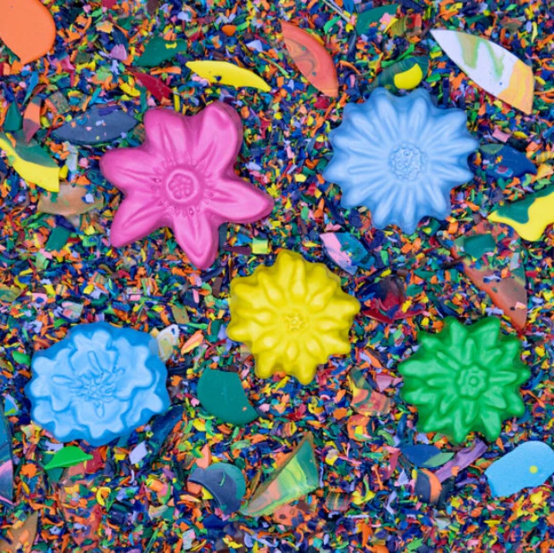 Flower Crayon Set, Floral Crayons, Recycled Crayons, Flower Power ...