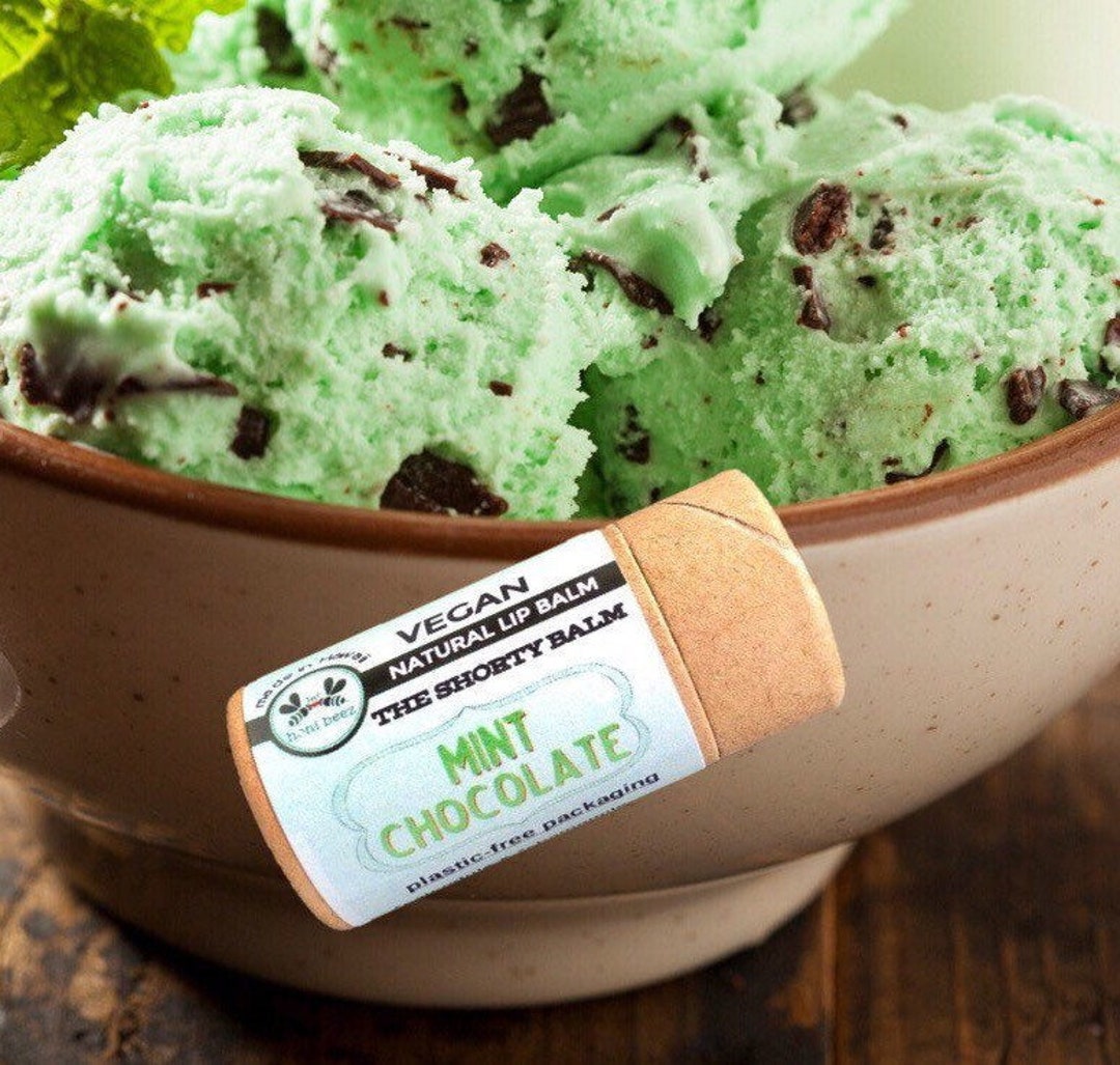 Eco Friendly Mint Chocolate Lip Balm- Vegan Natural- Plastic-free ...