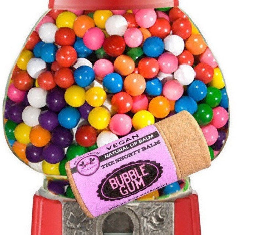 Eco Friendly Bubble Gum Lip Balm- Vegan Natural- Plastic-free Packaging ...