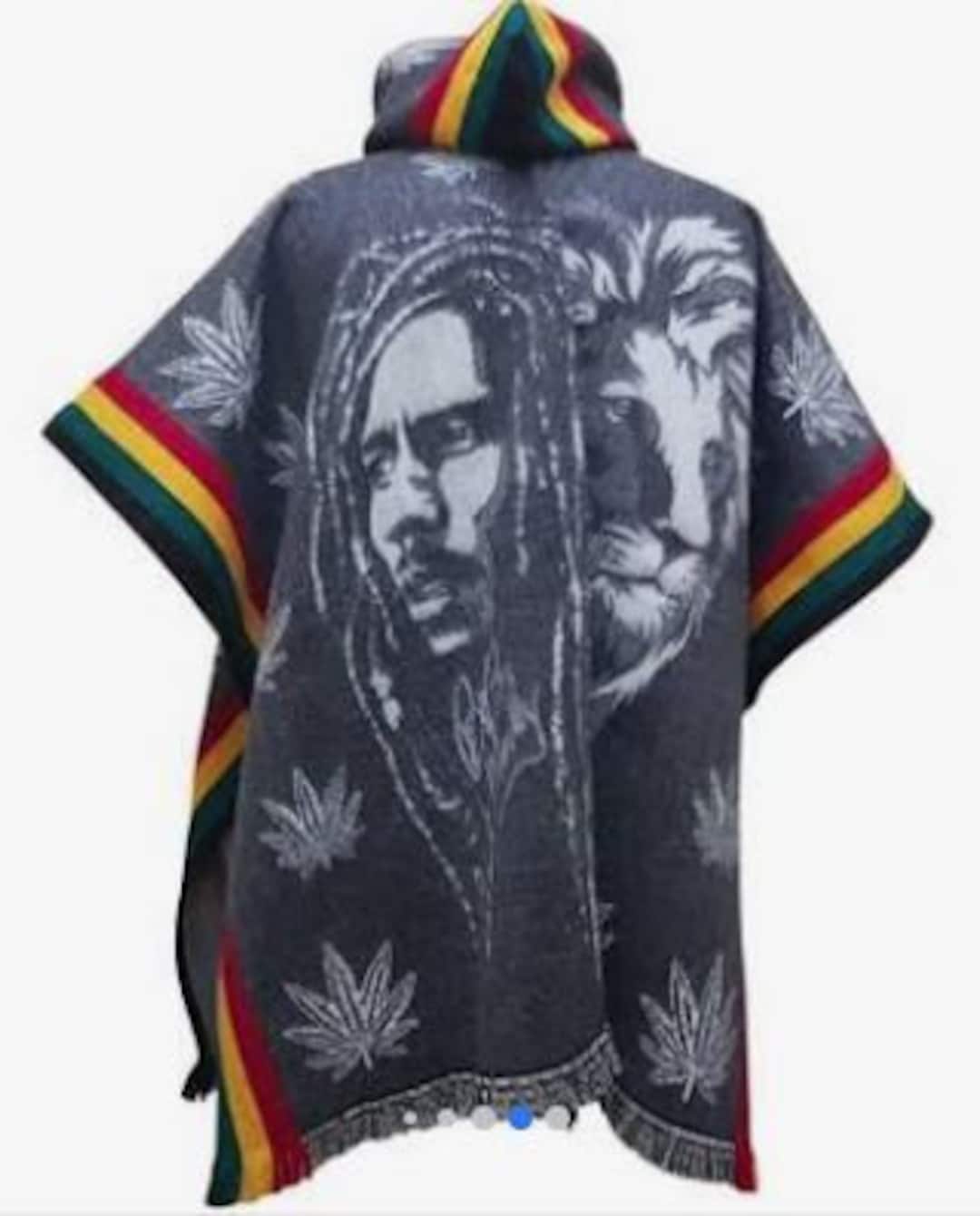 Rasta Poncho, Bob Marley Hoodies, Jamaican Reggae Clothing , Baha ...