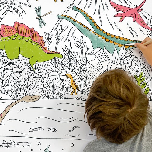 Coloring Poster Giant Coloring Poster Coloring for Kids Fun - Etsy