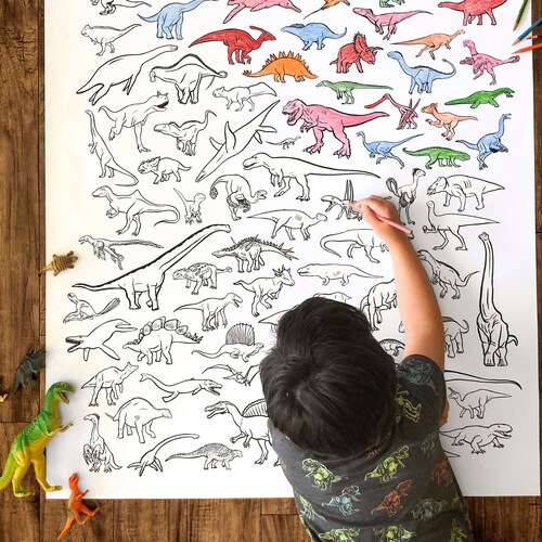 Coloring Poster Giant Coloring Poster Coloring for Kids Fun - Etsy