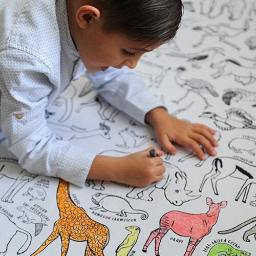 Coloring Poster Giant Coloring Poster Coloring for Kids Fun - Etsy
