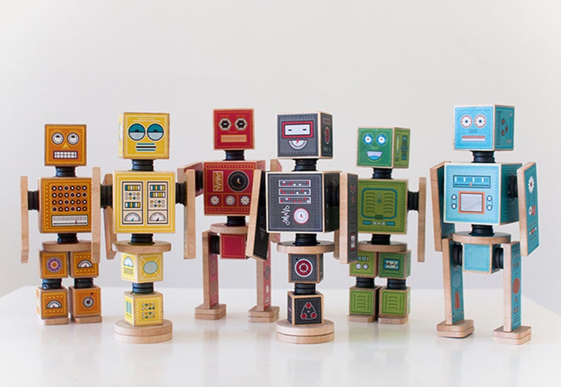 Ollibots, Robot Toys, Easy Printable Toys, Toys for Little Boys, Toys ...