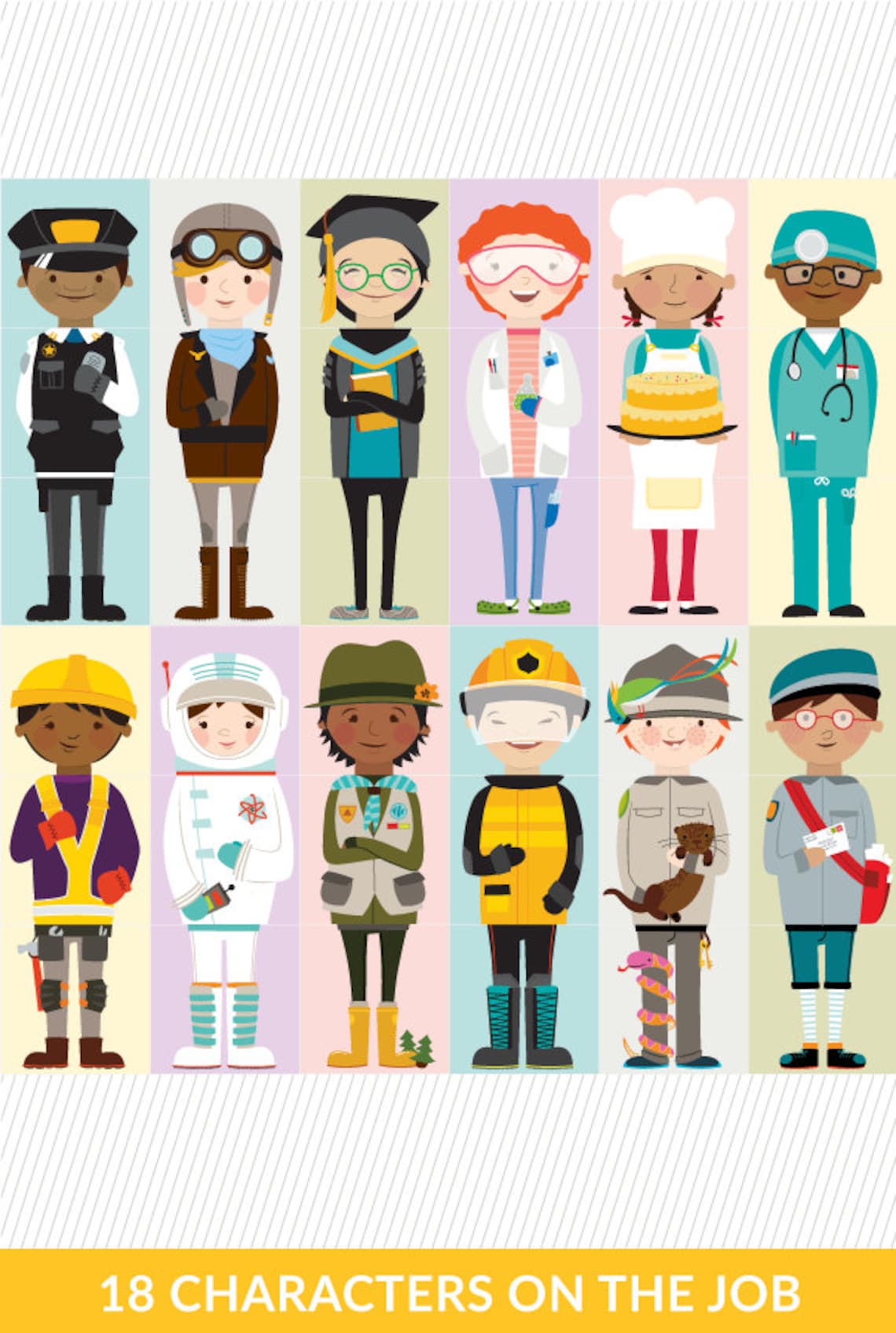 Olliblocks Careers, Building Blocks, Character Blocks for Kids, Baby ...