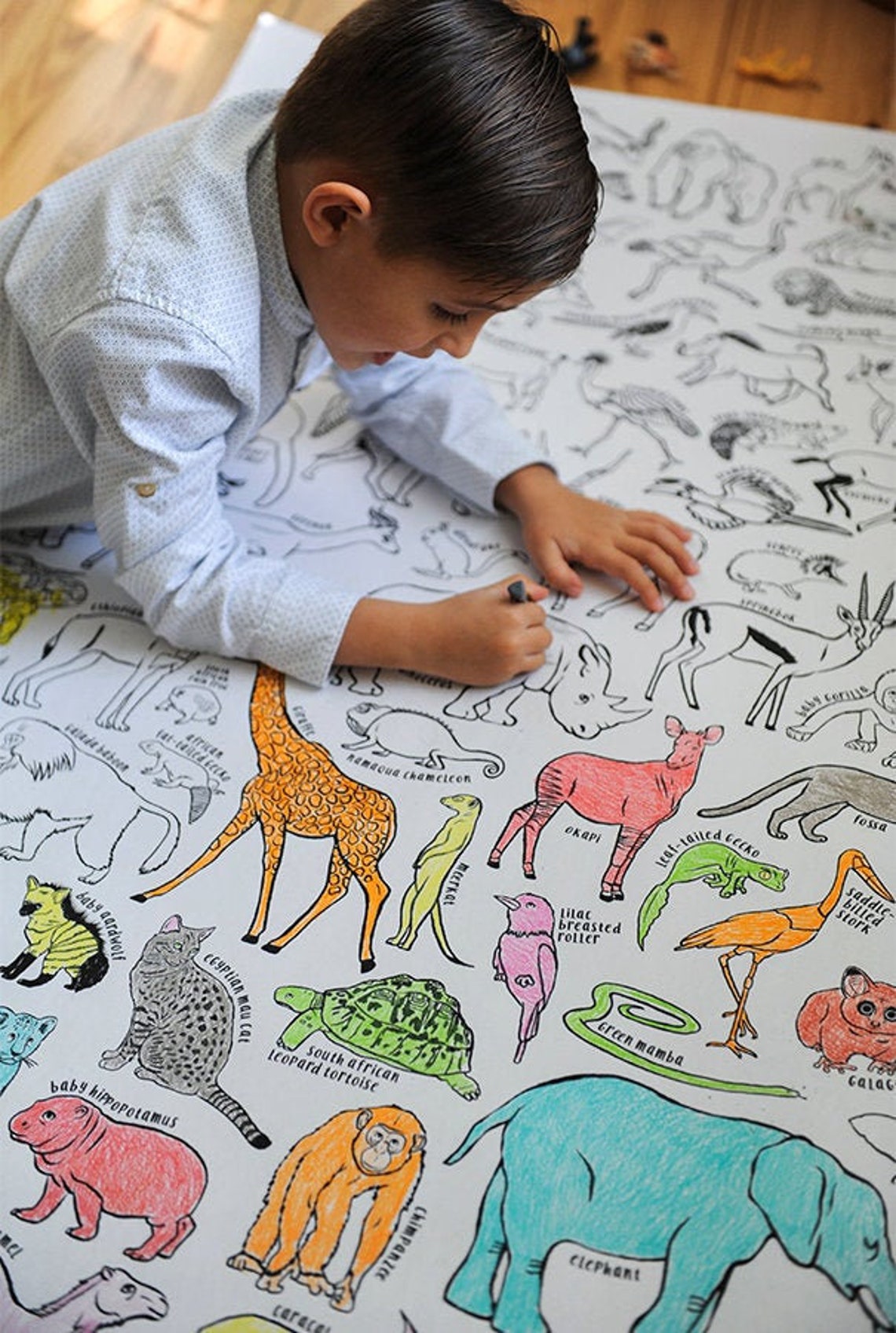 Coloring Poster, Giant Coloring Poster, Coloring for Kids, Fun Kids ...
