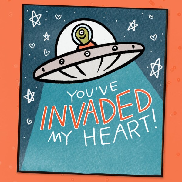 Space Valentine - Etsy