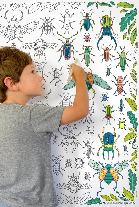 Coloring Poster Giant Coloring Poster Coloring for Kids Fun - Etsy