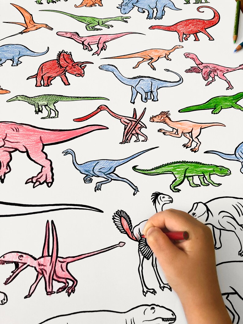 Coloring Poster Giant Coloring Poster Coloring for Kids Fun - Etsy