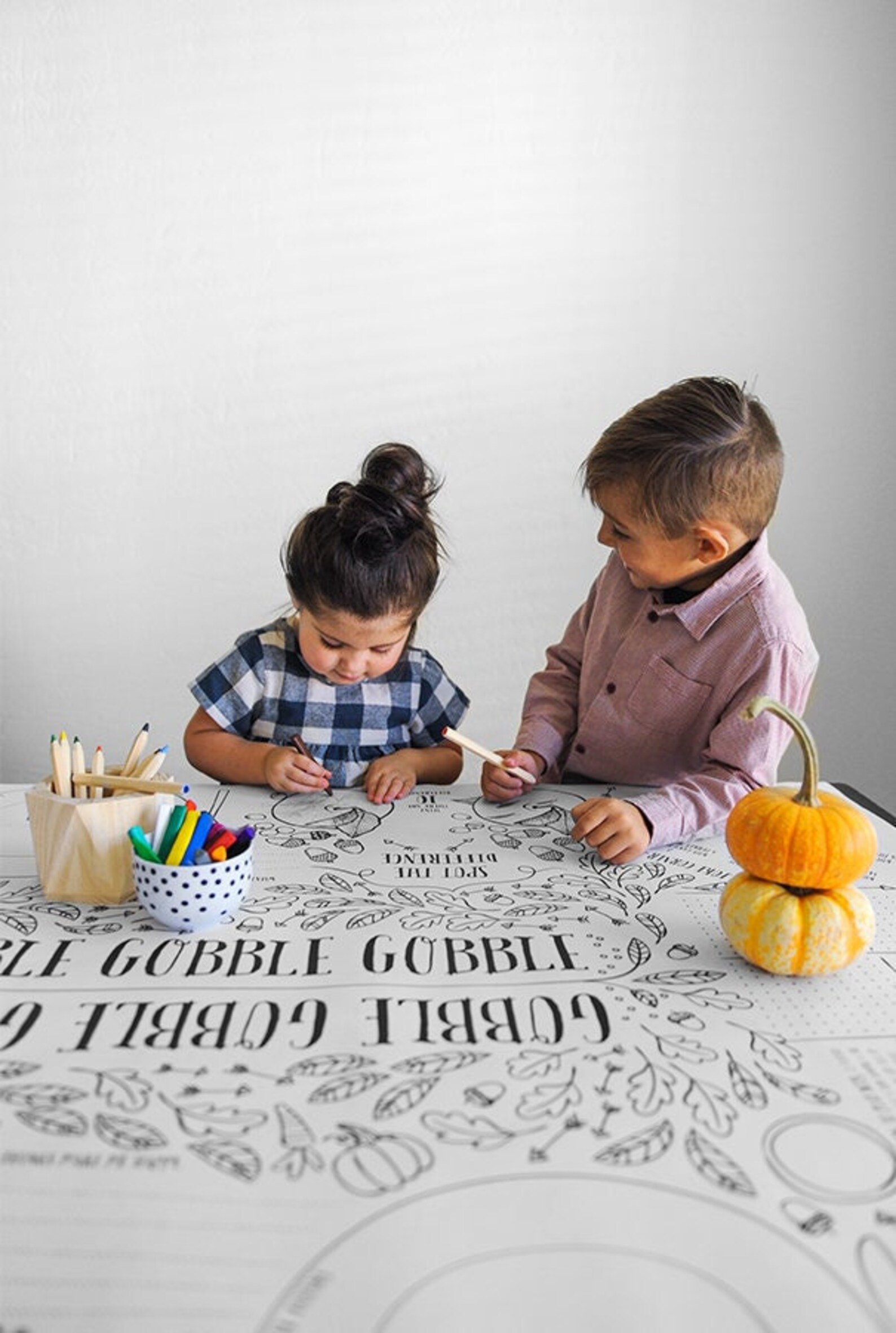 Thanksgiving Kids' Table Cover, Giant Activity Table Cover, Coloring ...
