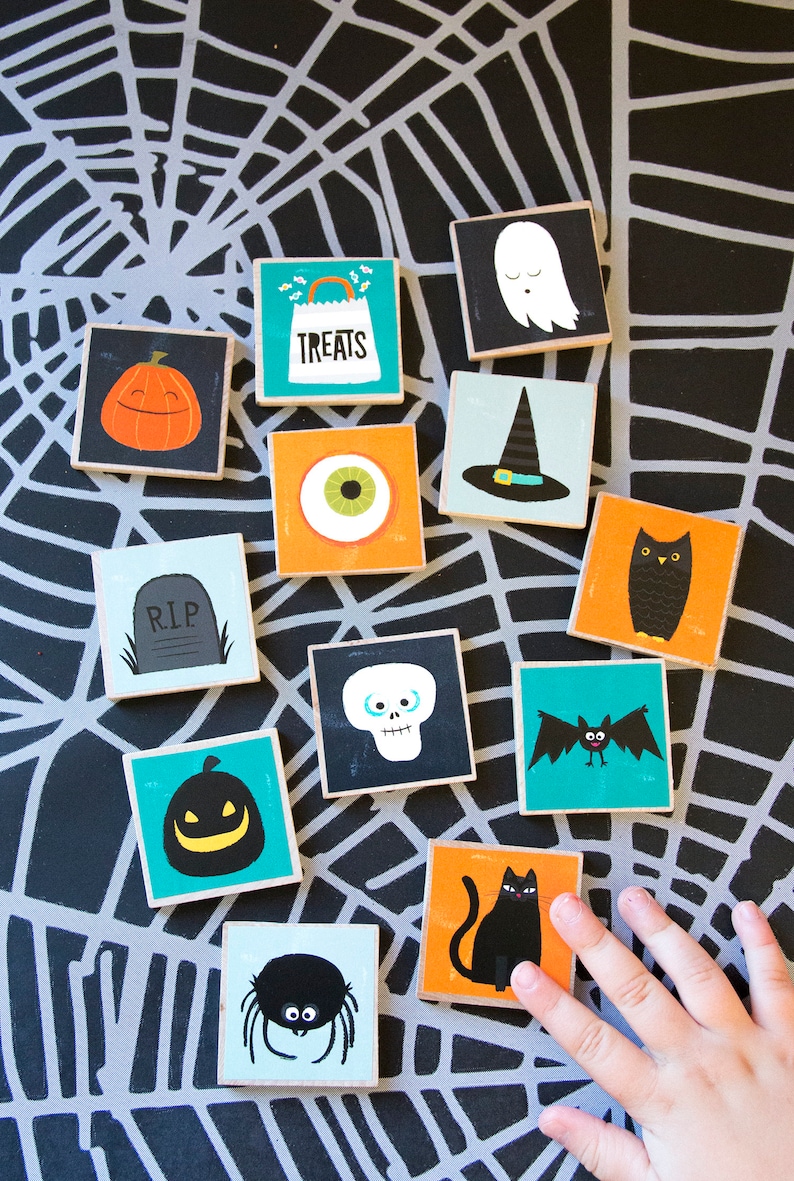 Halloween Memory Game Fun Halloween Game for Little Kids - Etsy