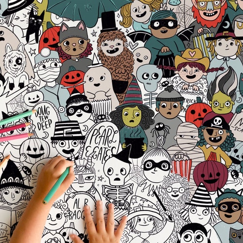 Coloring Poster Giant Coloring Poster Coloring for Kids Fun - Etsy