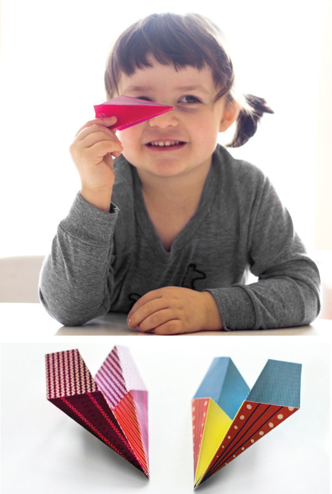 Paper Airplane Valentines, Printable, Cute Flying Valentine ...