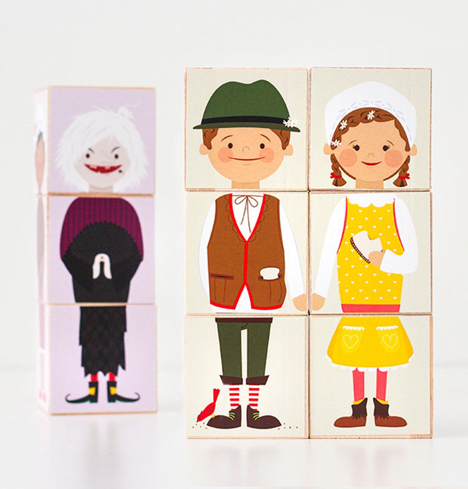 Olliblocks Fairy Tales Building Blocks Character Blocks for | Etsy