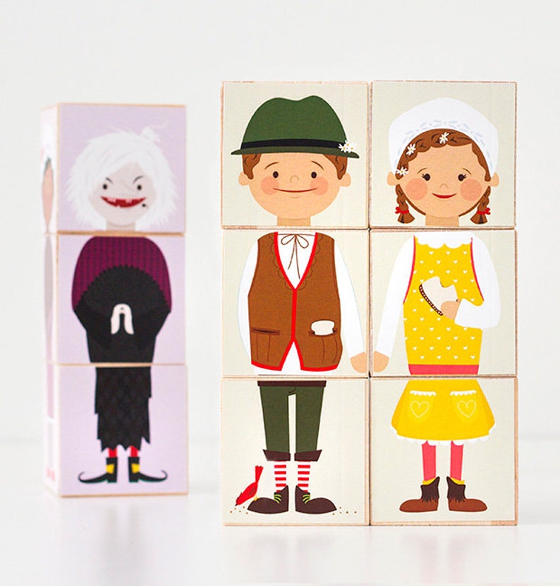 Olliblocks Fairy Tales Building Blocks Character Blocks for - Etsy
