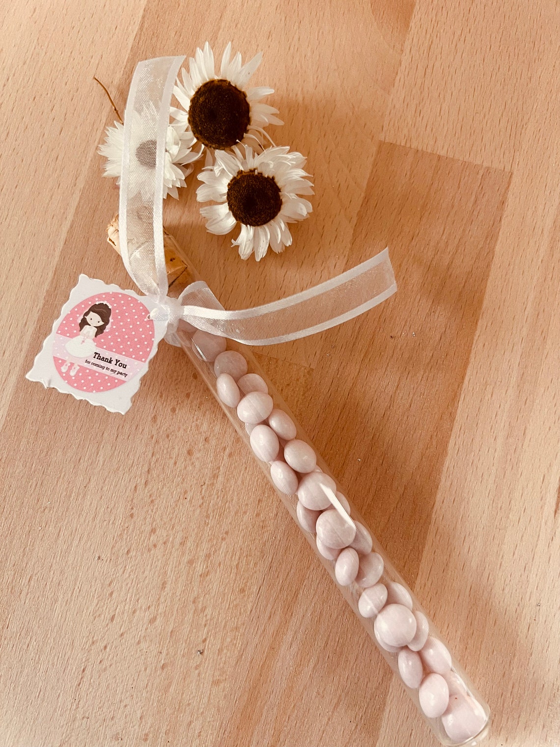 Chocolate Lenses Long Test Tube Gift With Label, Different Colors Party ...