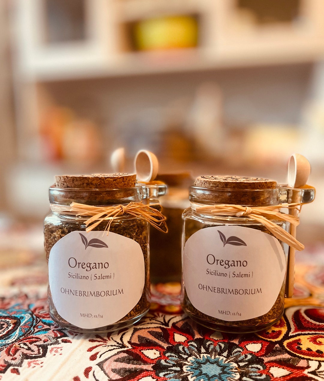 Oregano From Sicily in a Small Jar 200ml With Herb Spoon Gift Idea ...