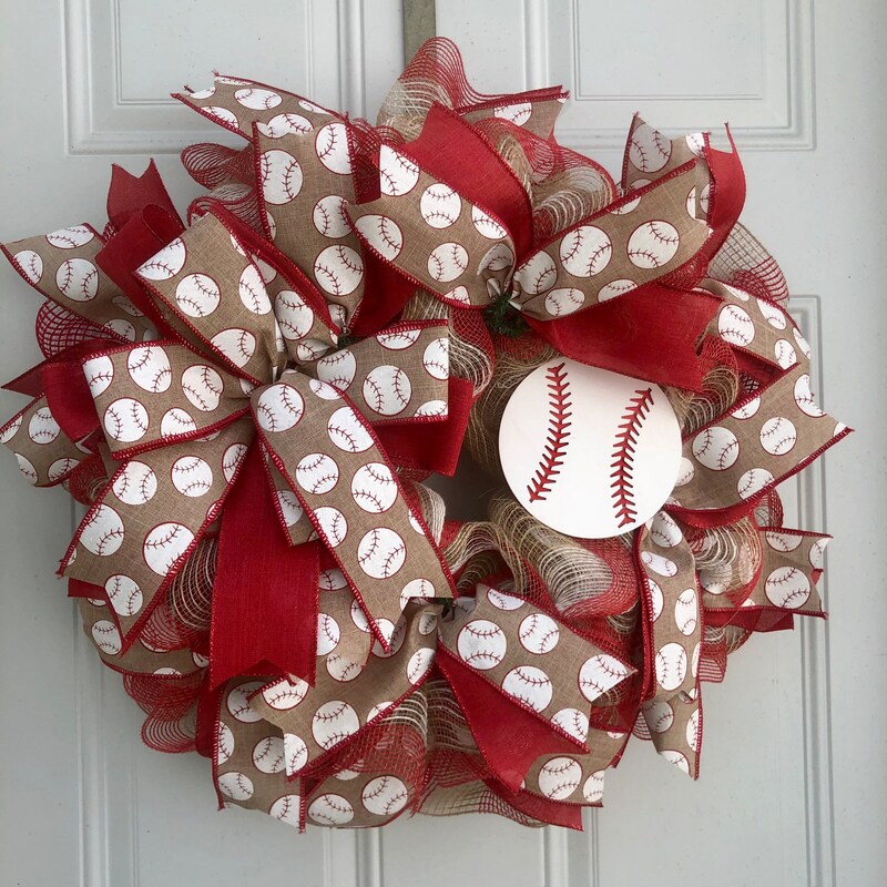 Baseball Wreath - Etsy