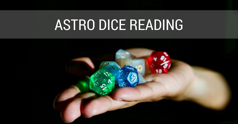 1 Question Astro Dice Reading - Etsy