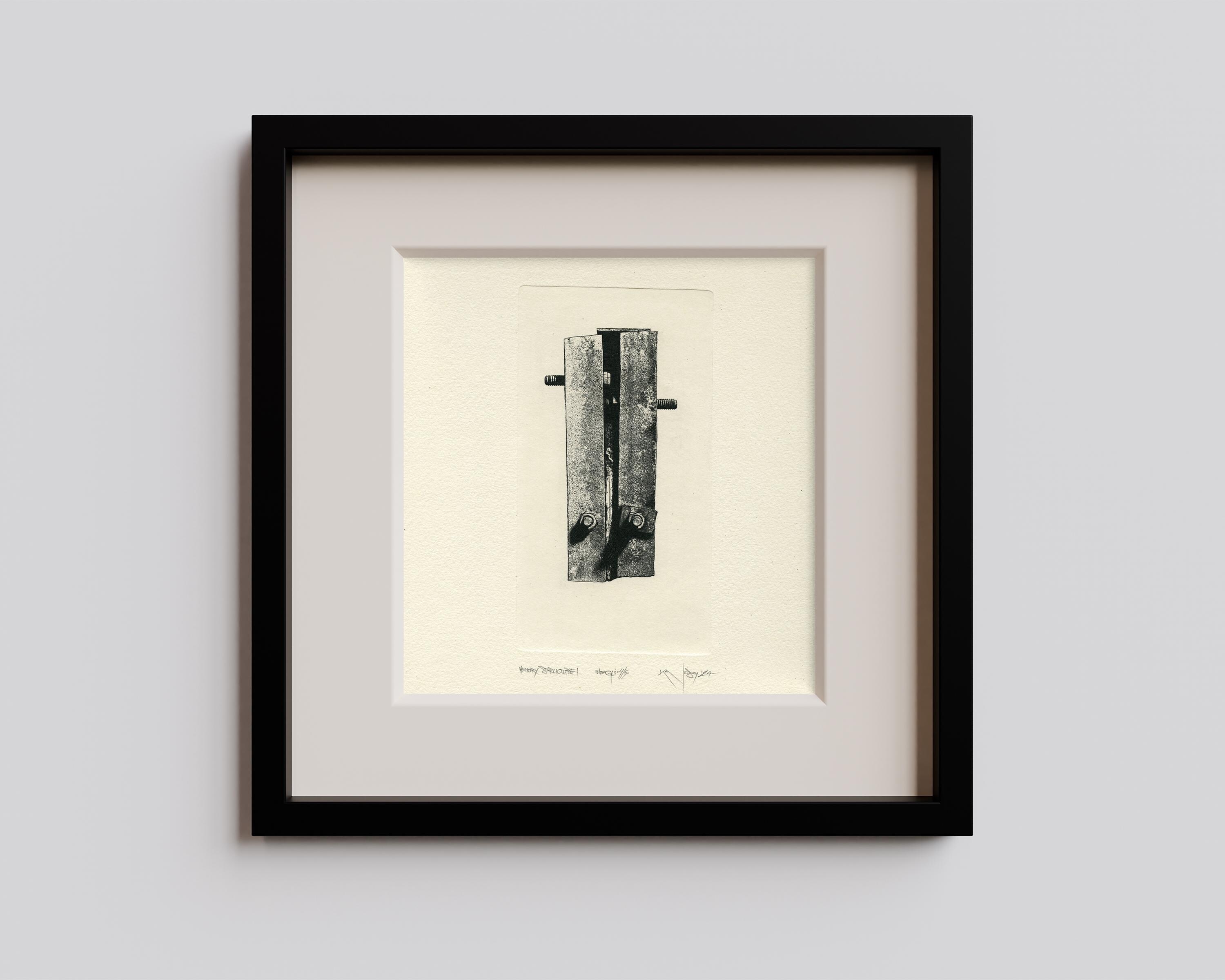 Intaglio Etching: Abstract Industrial Architecture Art Print - Etsy