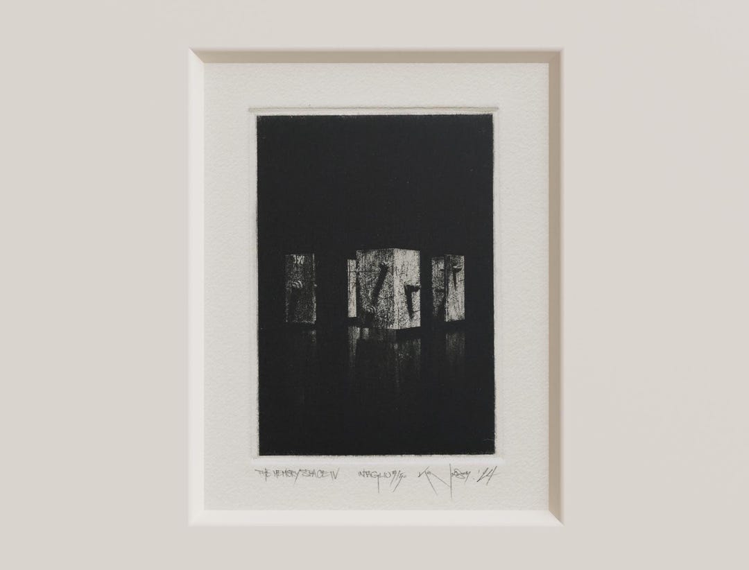 Abstract Architecture Etching Print: Intaglio Aquatint, Modern ...