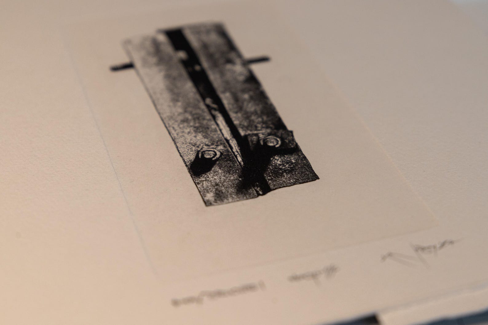 Intaglio Etching: Abstract Industrial Architecture Art Print - Etsy