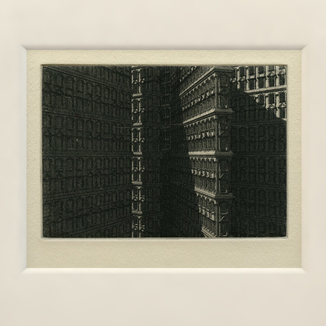 Abstract Architecture Intaglio Print: Handmade Etching on Hahnemuhle ...