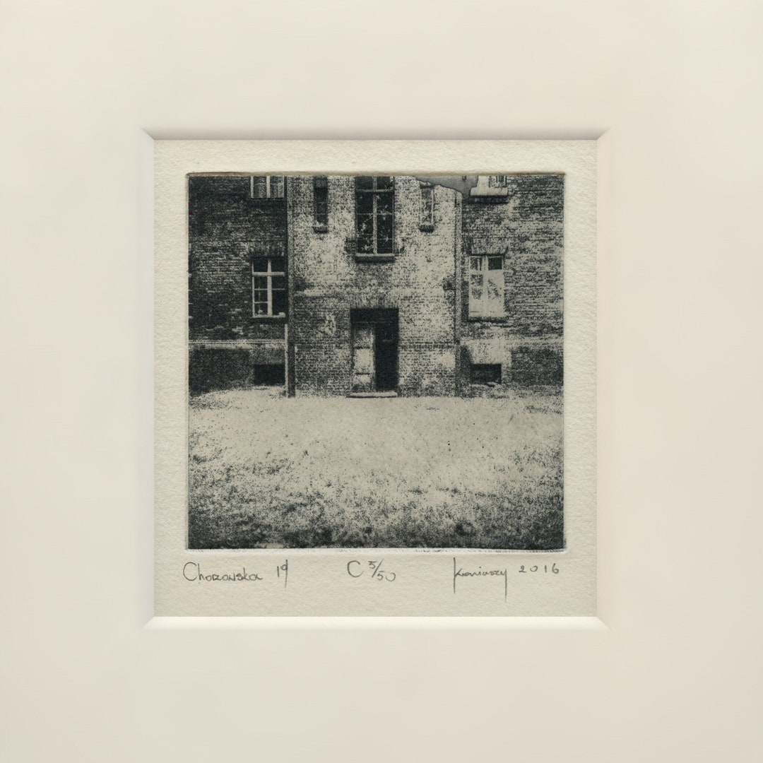 Handprinted Etching: Studio City Architecture, Aquatint Mezzotint Art ...
