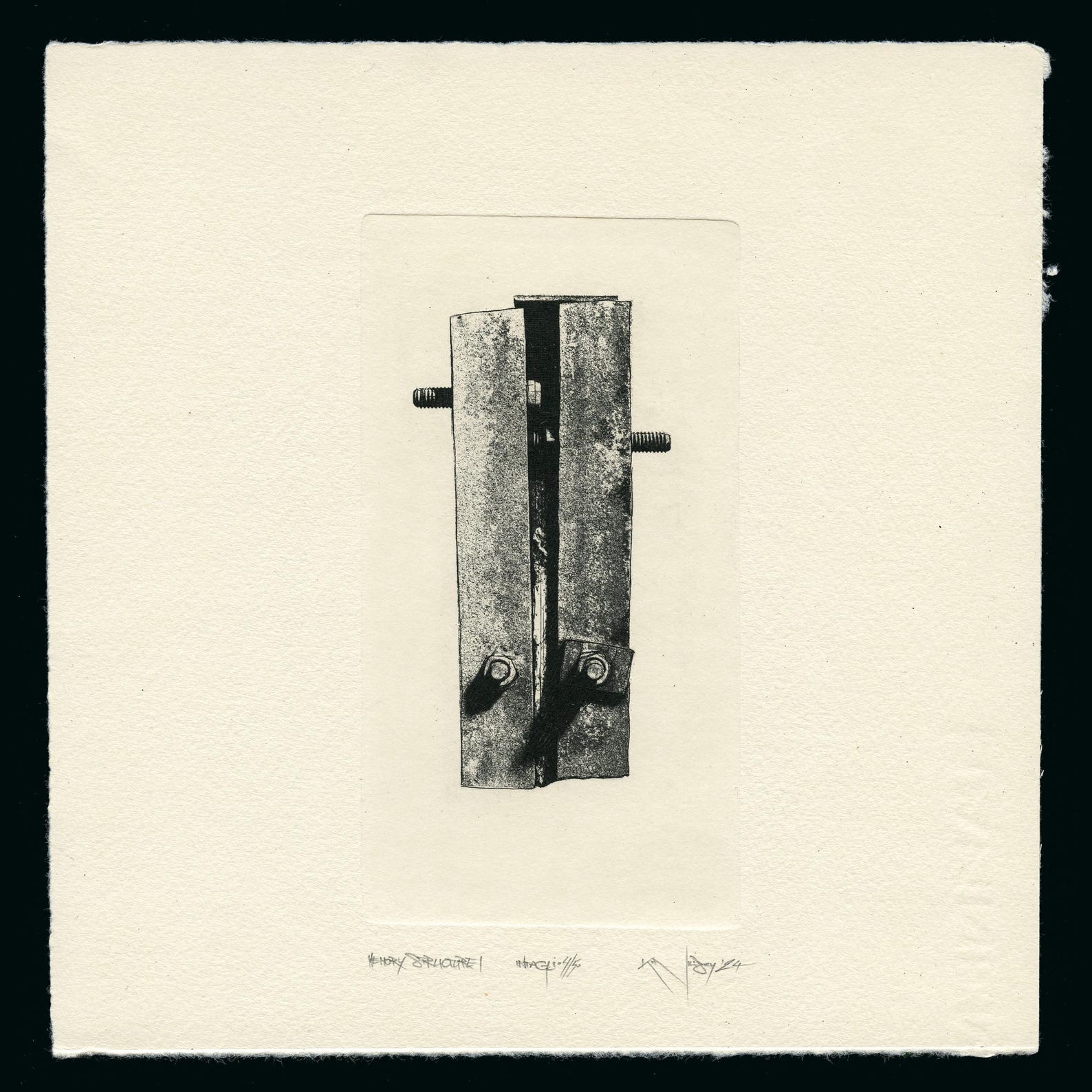 Intaglio Etching: Abstract Industrial Architecture Art Print - Etsy
