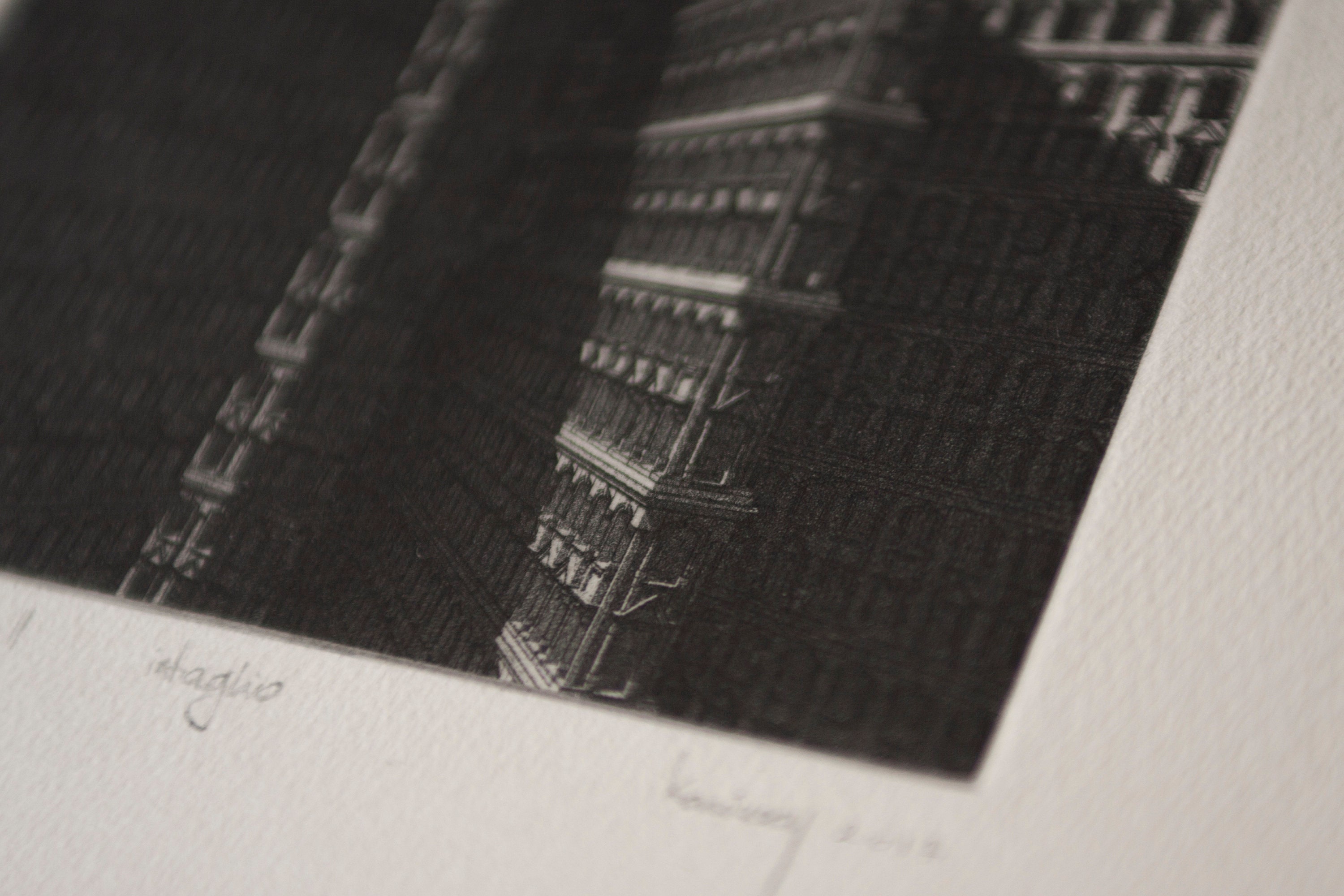 Abstract Architecture Intaglio Print: Handmade Etching on Hahnemuhle ...