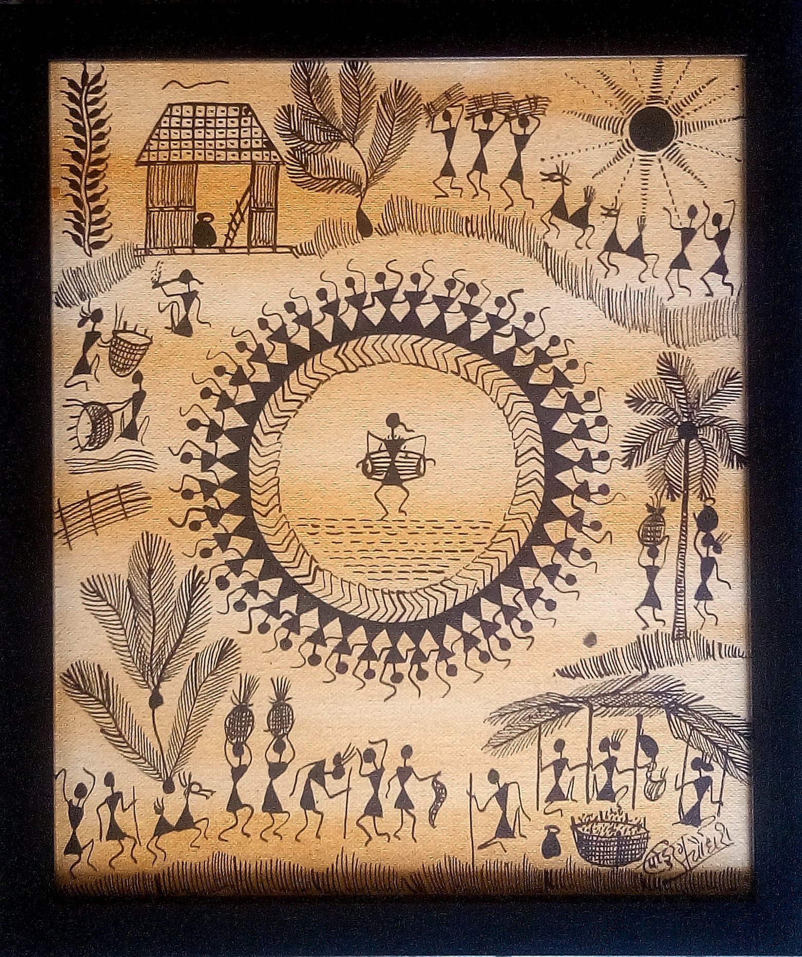 Warli Painting, Warli Art, Tarpa Dance, Folk Dance, Indian Traditional ...
