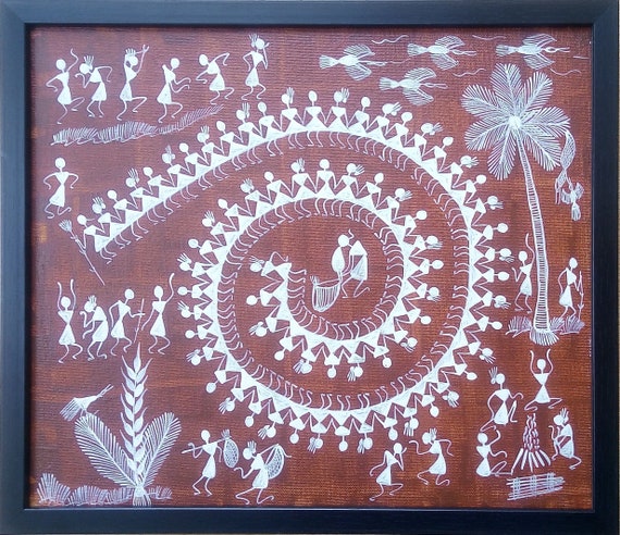 Warli Painting, Warli Art, Tarpa Dance, Folk Dance, Indian Traditional ...