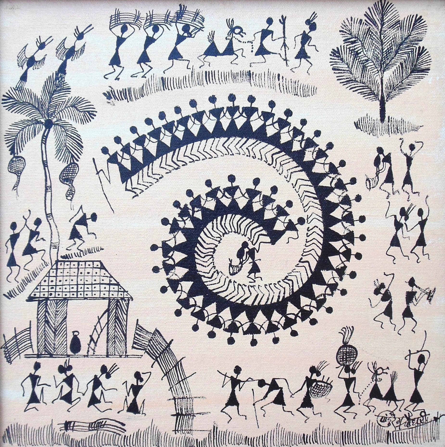 Warli Indian Folk Art | ppgbbe.intranet.biologia.ufrj.br
