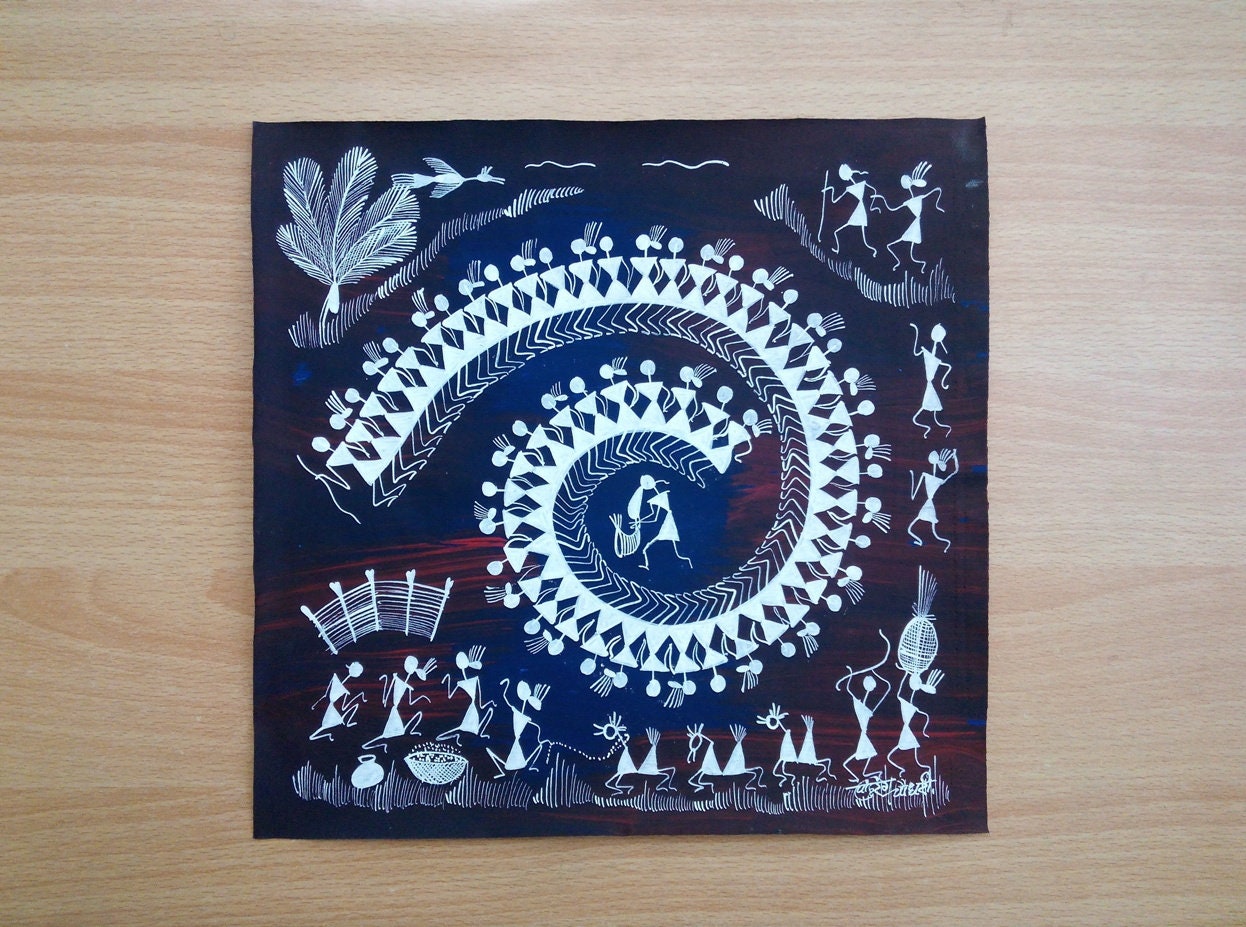 Warli Painting, Warli Art, Tarpa Dance, Folk Dance, Indian Traditional ...