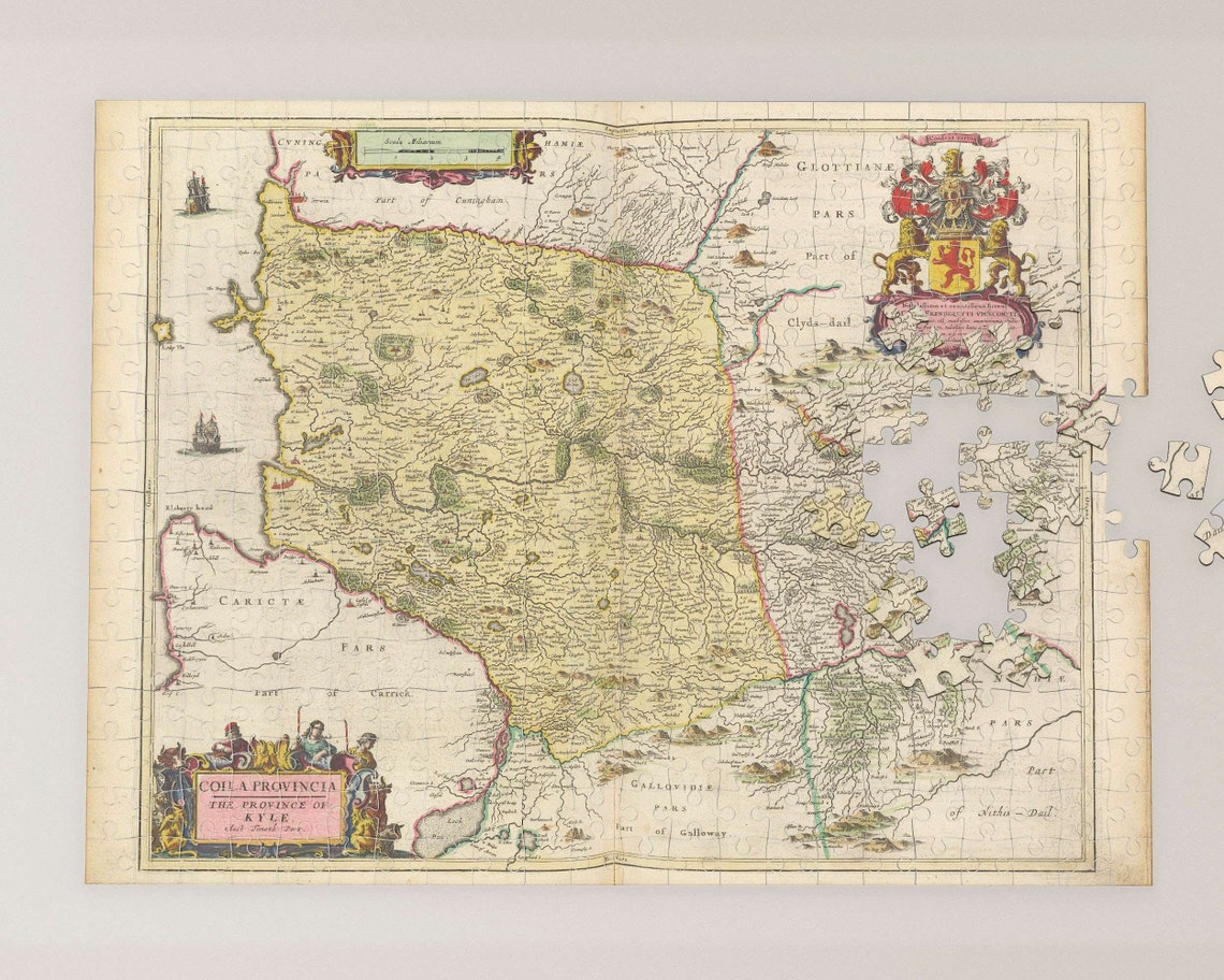Ayrshire Old Map Mauchline Cumnock Sorn Auchinleck - Etsy