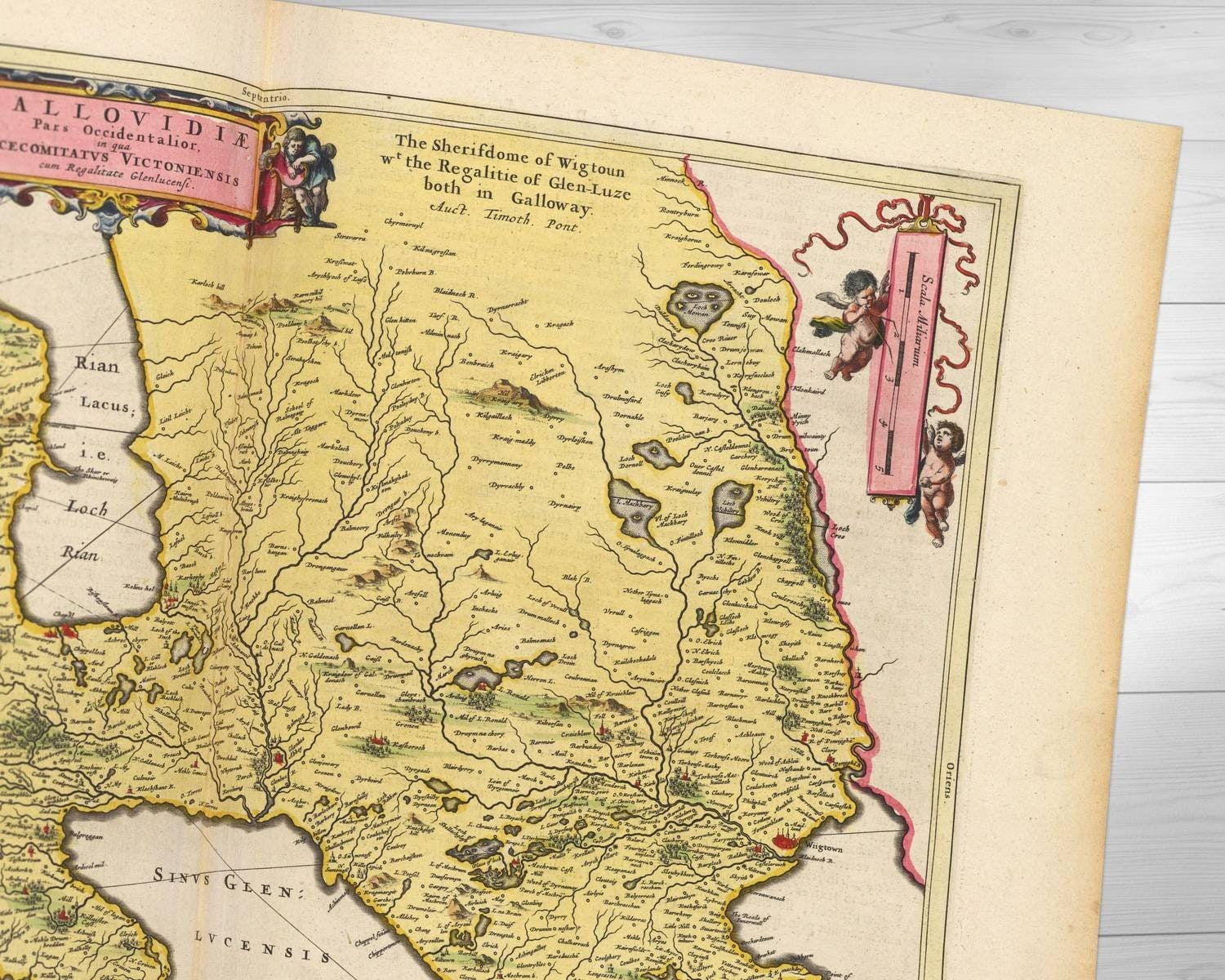 Map of Dumfries, Galloway } Gift for Scottish Dad: Stranraer, Southwest ...