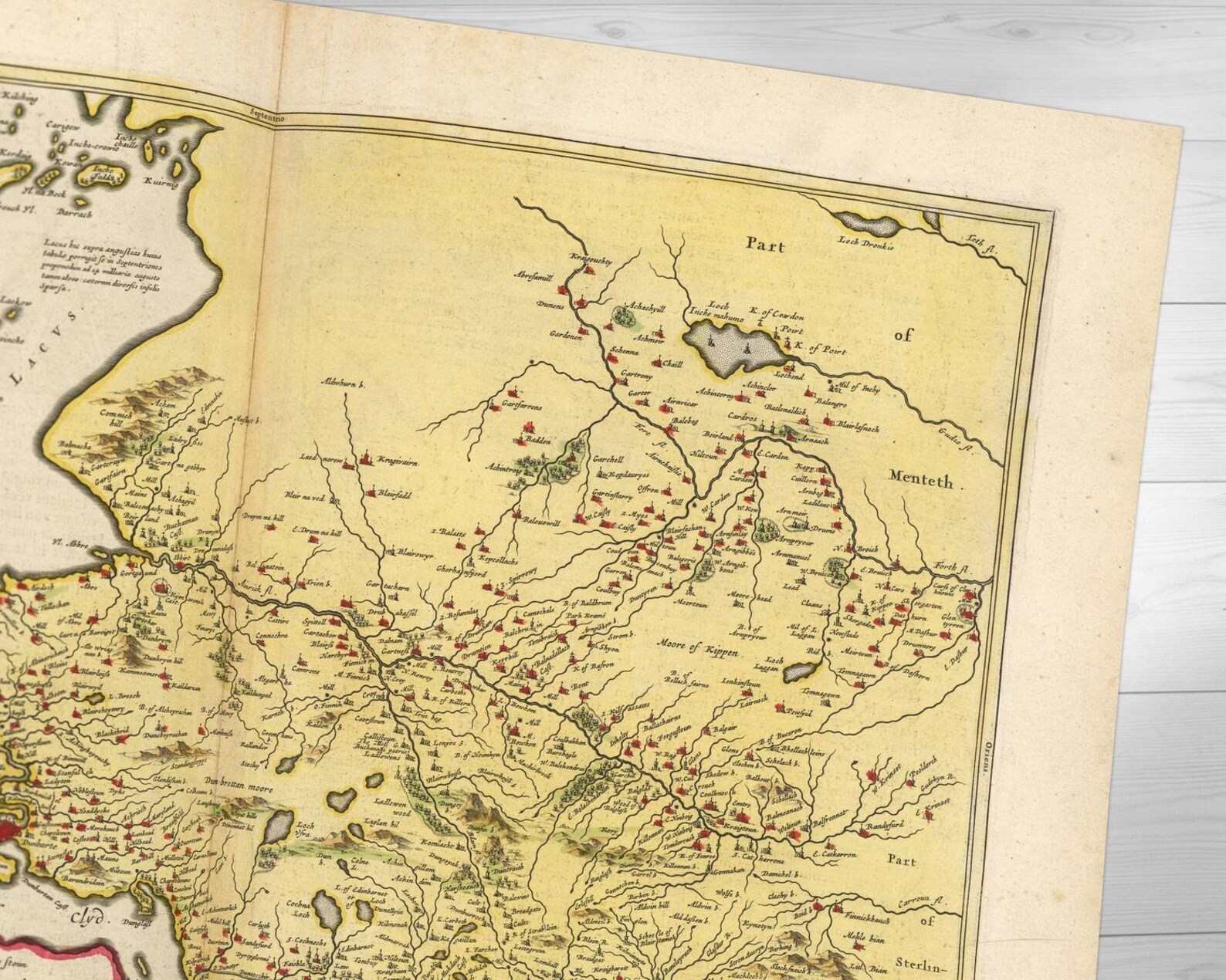 Stirling Council Old Map Gartocharn, Croftamie, Killearn, Drymen ...