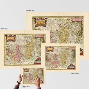 Old Map Piedmont | Asti, Torino, Alessandria, Vercelli, Casale ...