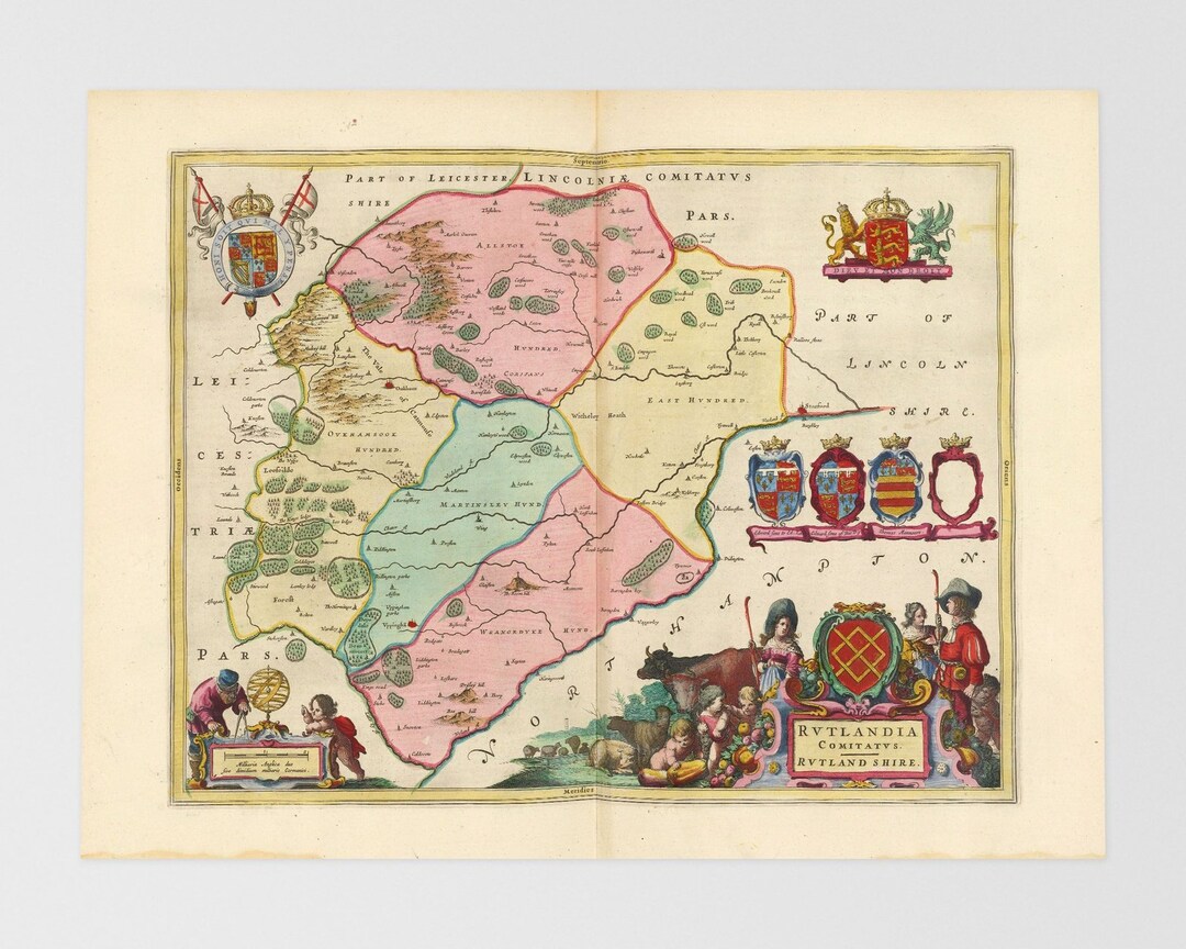 Map of Rutland | Lyndon, South Luffenham, Empingham, Stamford ...