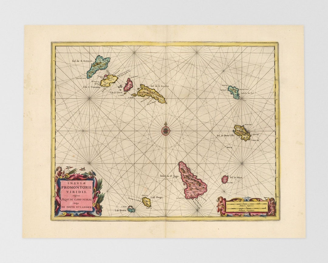 Map of Cape Verde | Praia, Mindelo, so Filipe, Ribeira Brava, Carrial ...