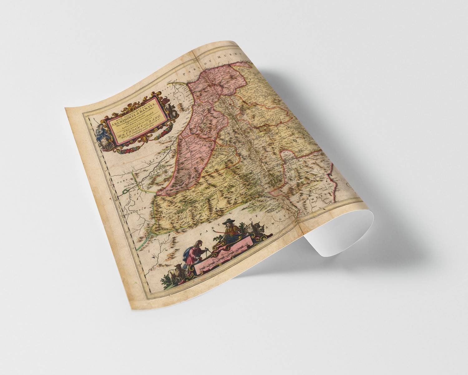 Aberdeenshire Old Map Alford, Inverurie, Rhynie, Gartly, Keig ...