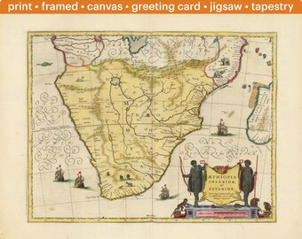 Old South Africa Map - Etsy