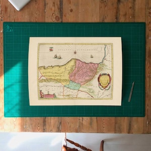 Basque Country Old Map Durango, Azkoitia, Azpeitia, Bergara, Arrasate ...