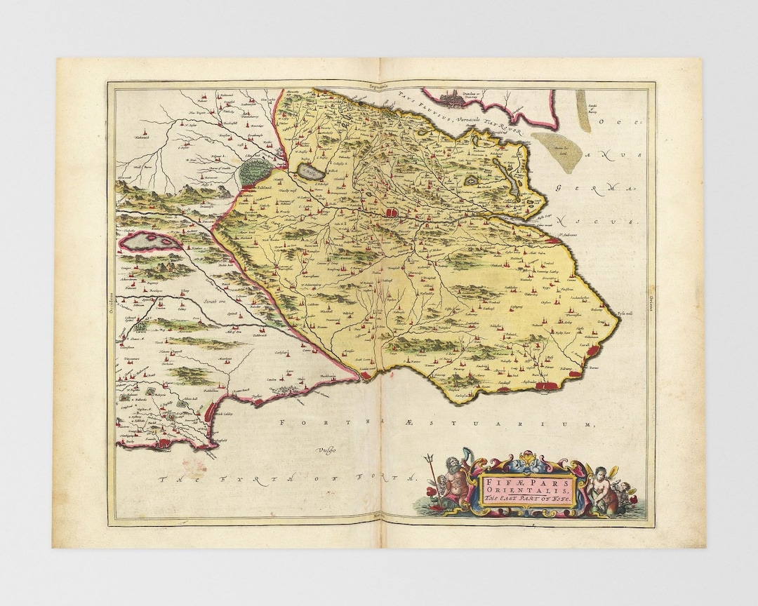 Old Map Fife | Methil, Leven, Glenrothes, Springfield, Kennoway, Fife ...