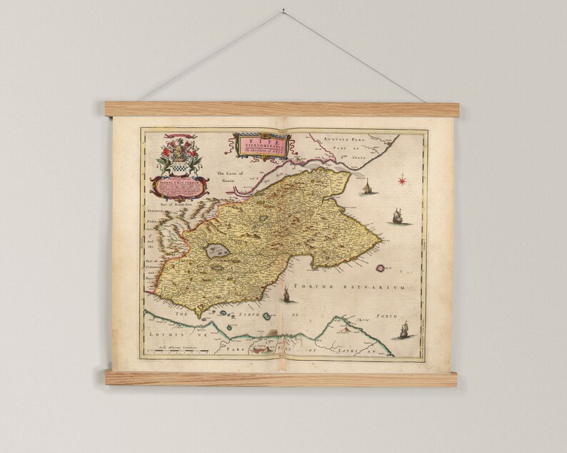 Fife Old Map Glenrothes Methil Markinch Cupar Leven - Etsy