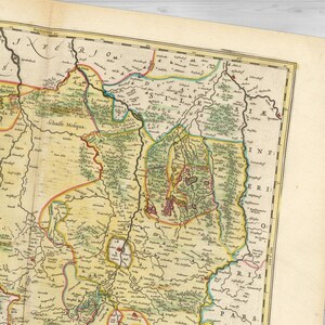 Map of Upper Lusatia } Old German Map: Bautzen Budyin, Lbau, Weienberg ...