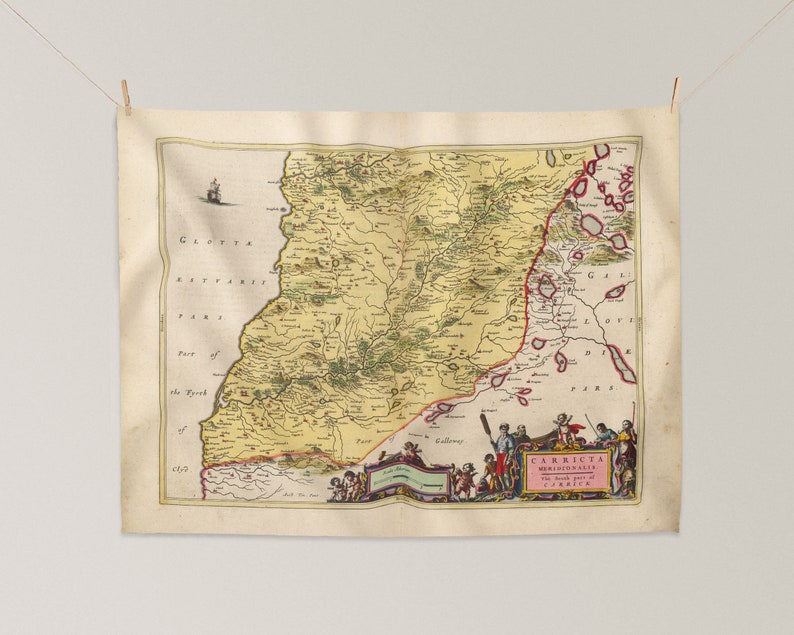 South Ayrshire Old Map Colmonell Girvan Barr Lendalfoot - Etsy