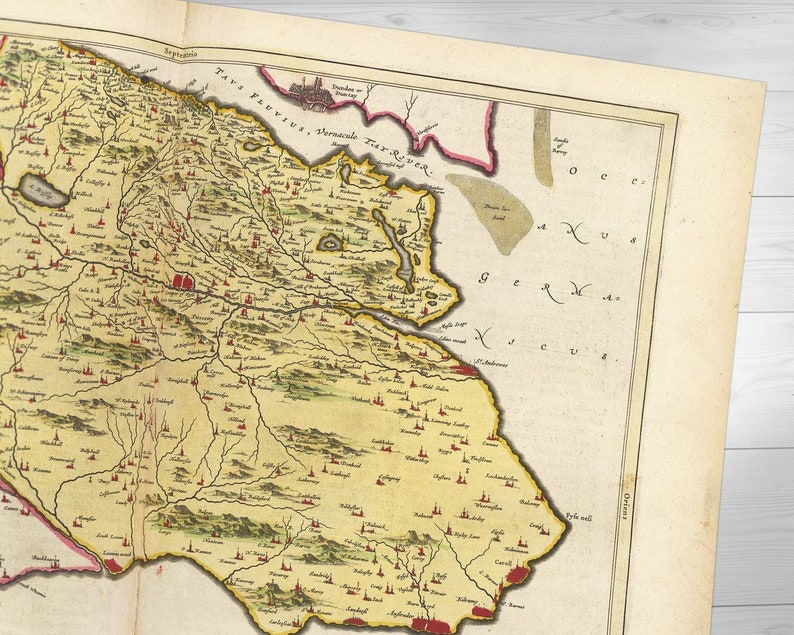 Old Map Fife | Methil, Leven, Glenrothes, Springfield, Kennoway, Fife ...