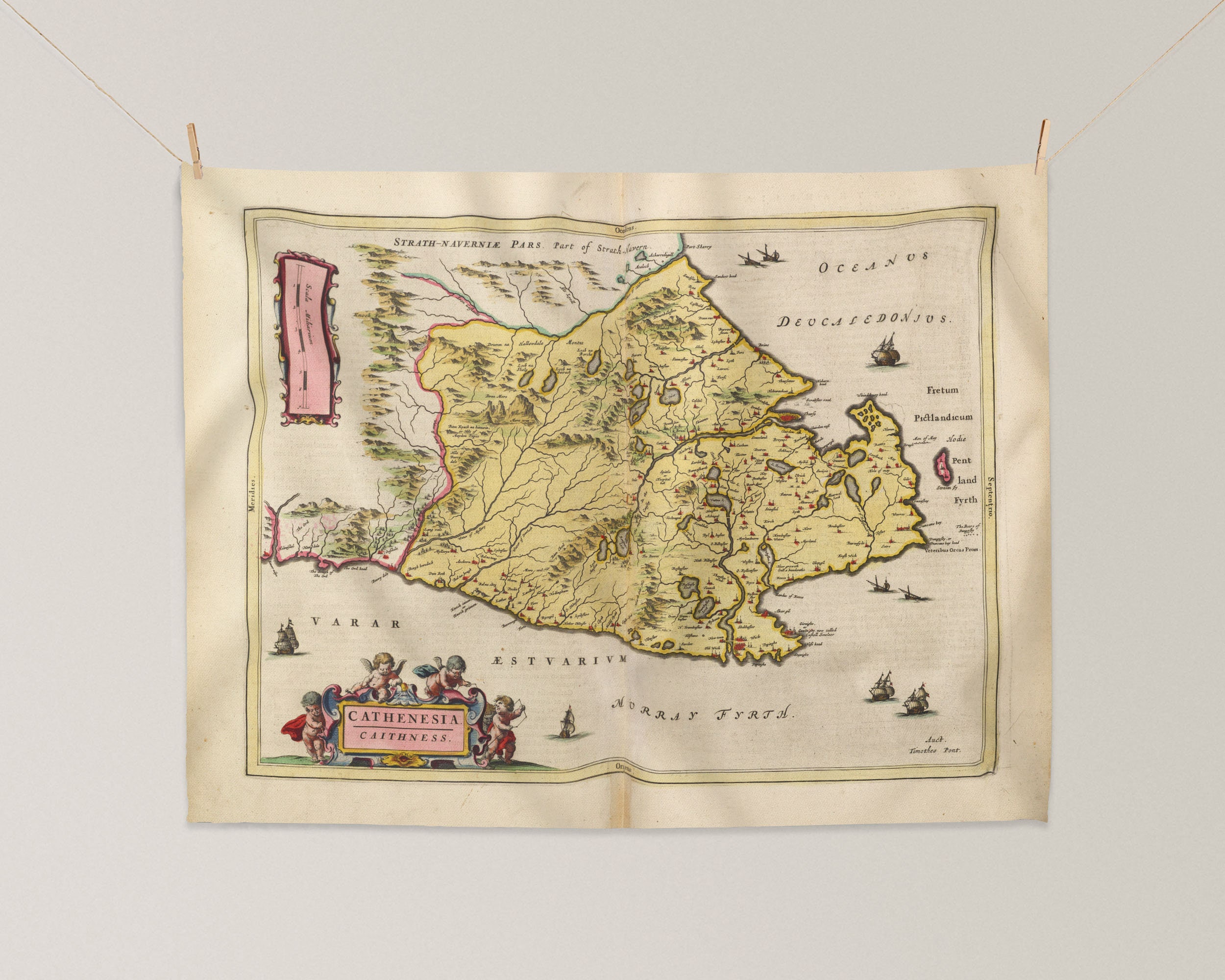 Caithness Old Map Watten Houstry Halkirk Wick Thurso - Etsy UK